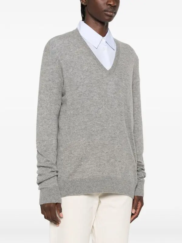 THE ROW Phora Cashmere Sweater - Grey