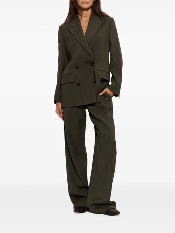 GOLDEN GOOSE Double-breasted Jacket With Notch Lapel And Button Details - Brown