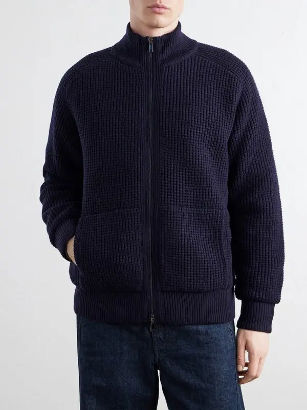 Altea Virgin Wool Padded Bomber Jacket
