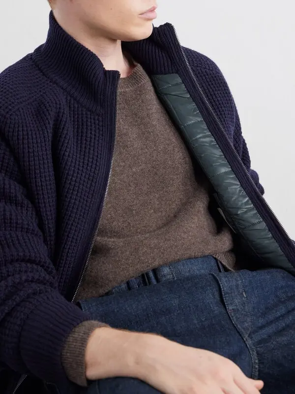 Altea Virgin Wool Padded Bomber Jacket