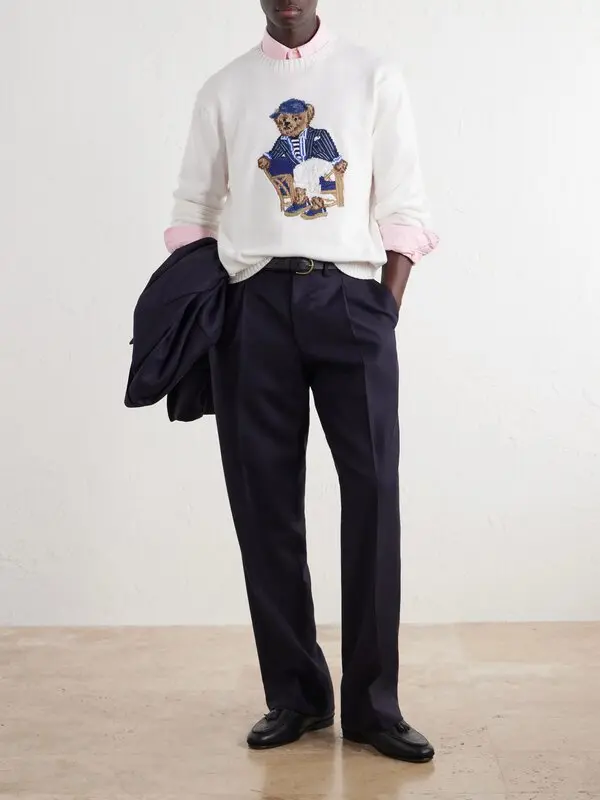 Polo Ralph Lauren Bear-jacquard Cotton Sweater