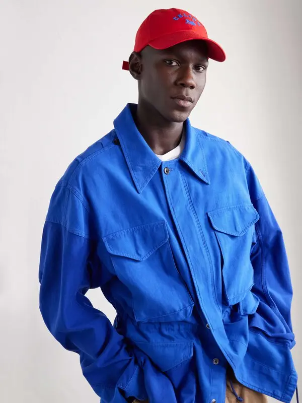 Celine Richelieu Logo-embroidered Cotton-twill Cap