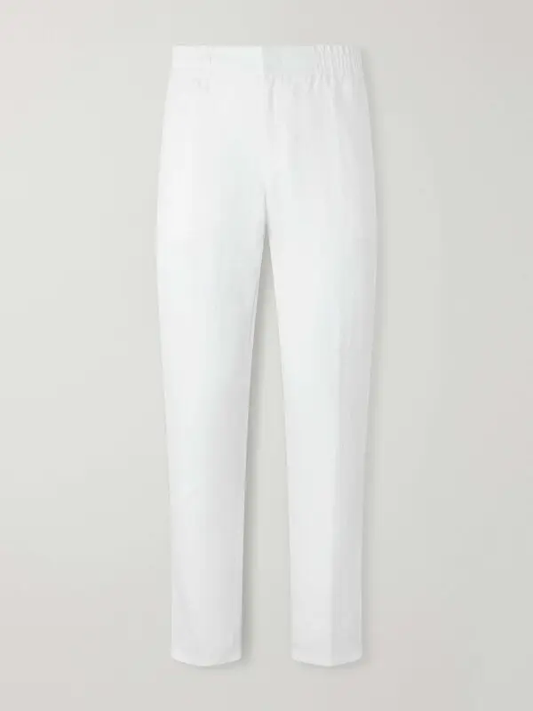 Orlebar Brown Cornell Straight-leg Linen Trousers - Ecru