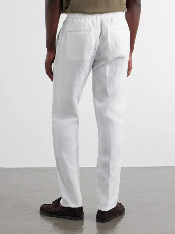 Orlebar Brown Cornell Straight-leg Linen Trousers - Neutrals