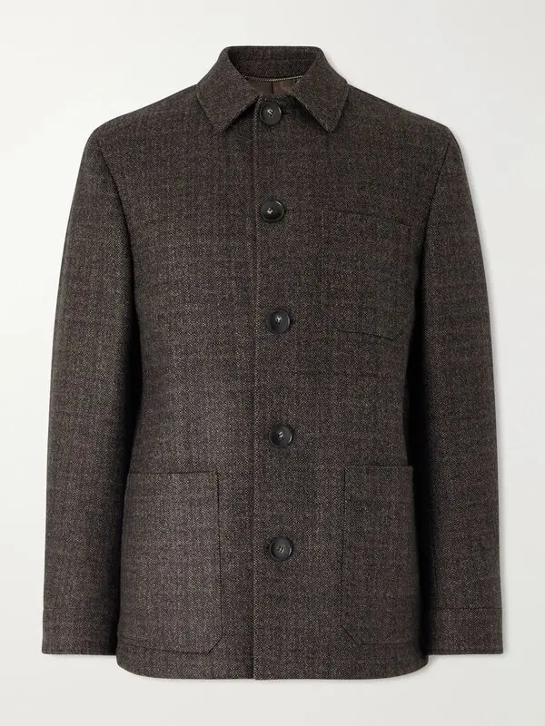 Canali Wool And Cashmere Blend Chore Jacket