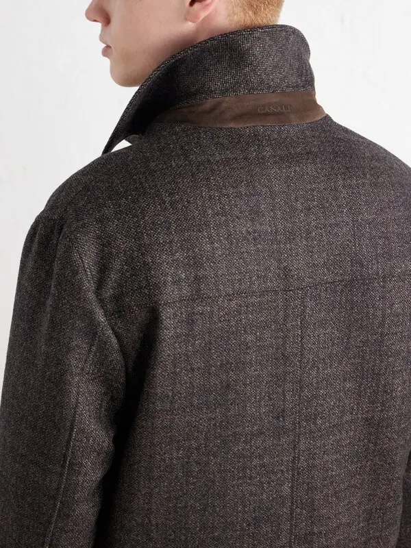 Canali Wool And Cashmere Blend Chore Jacket