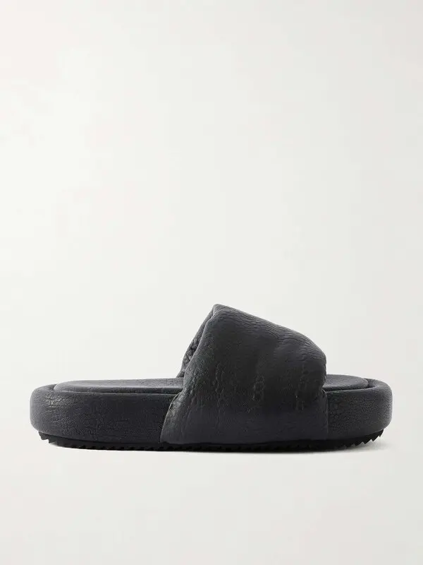 Rick Owens Chancla Full-grained Leather Slides