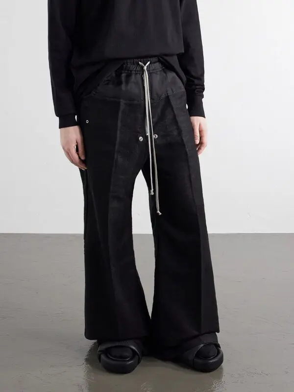 Rick Owens Full-grained Leather Chancla Slides