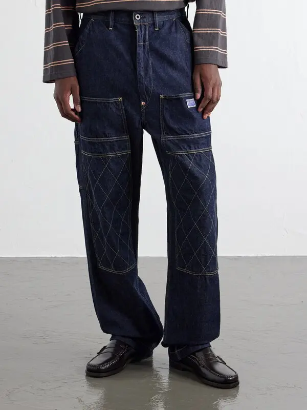 Kapital Lumber Straight-leg Panelled Jeans