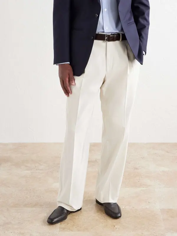 Manolo Blahnik Brera Leather Loafers
