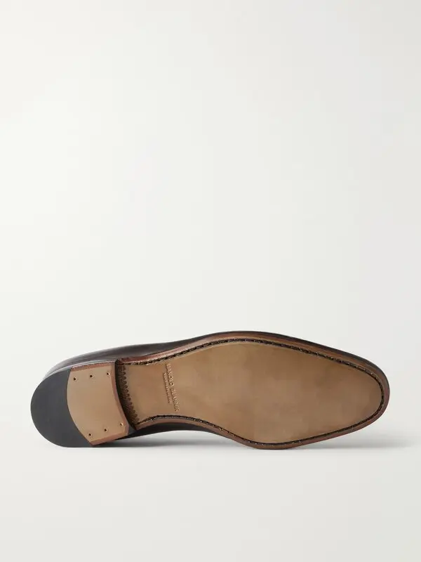 Manolo Blahnik Brera Leather Loafers