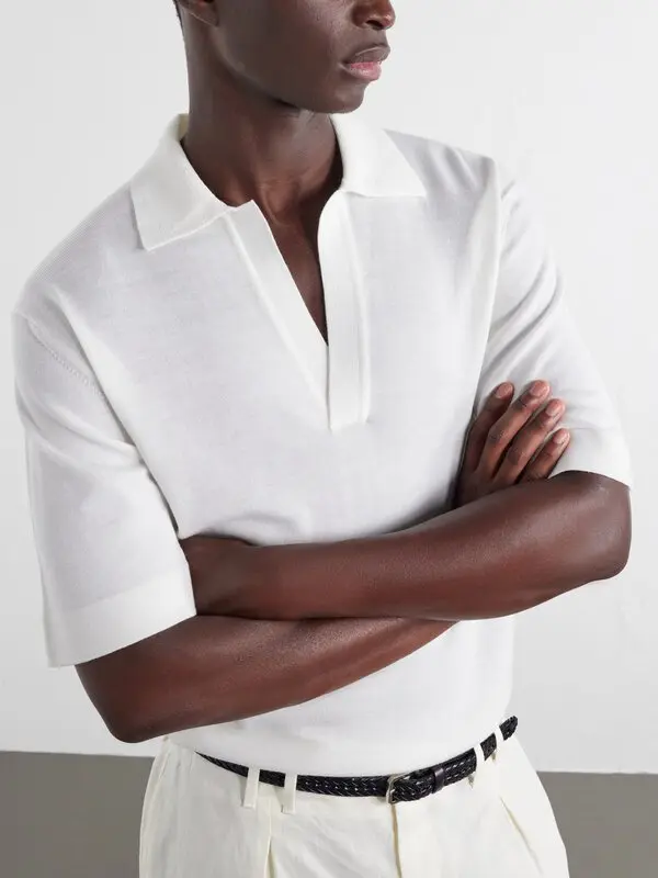 Orlebar Brown Raffertie Merino Wool Polo Shirt