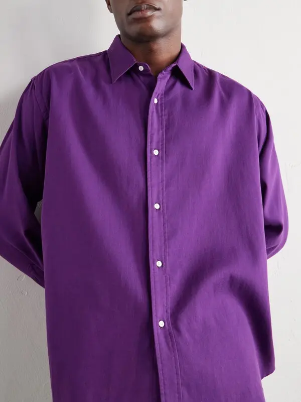 A.PRESSE Cotton-twill Shirt