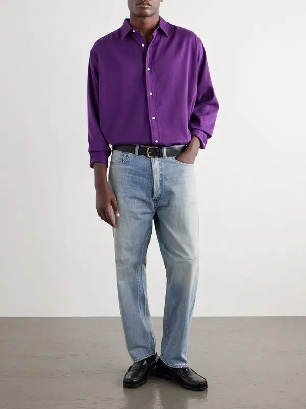 A.PRESSE Cotton-twill Shirt