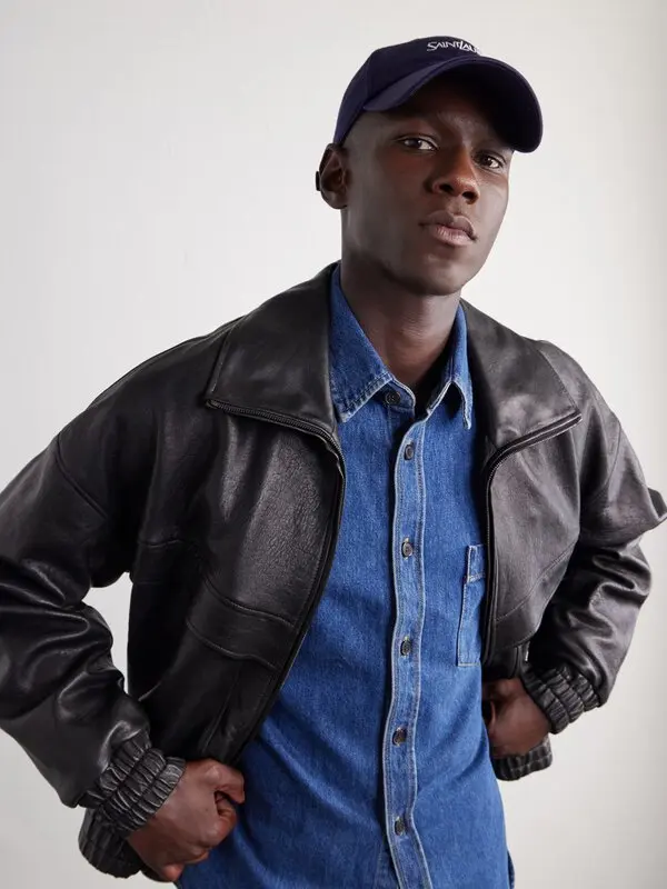 Saint Laurent Logo-embroidered Cotton-gabardine Baseball Cap