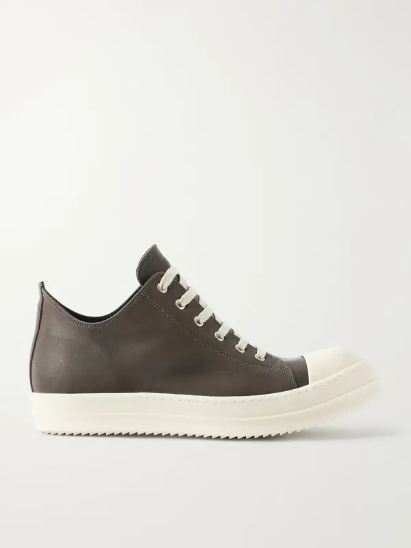 Rick Owens Leather Sneakers - Brown