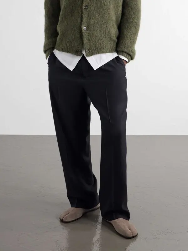 MAISON MARGIELA Tabi Split-toe Suede Slippers