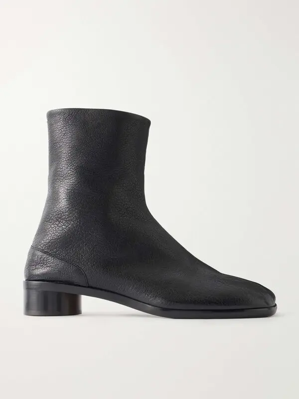 MAISON MARGIELA Tabi Split-toe Full-grain Leather Boots