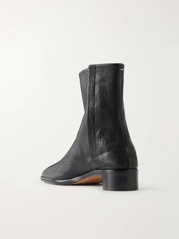 MAISON MARGIELA Tabi Split-toe Full-grain Leather Boots