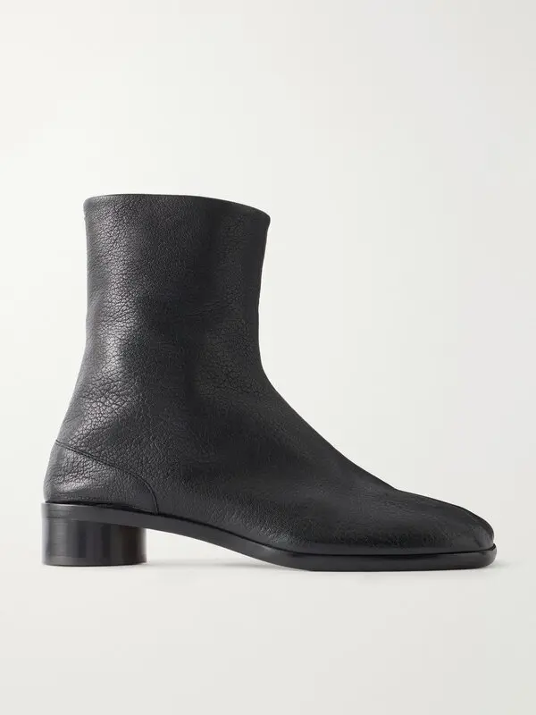 MAISON MARGIELA Tabi Split-toe Leather Boots - Black