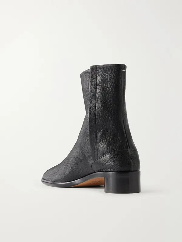 MAISON MARGIELA Tabi Split-toe Leather Boots - Black