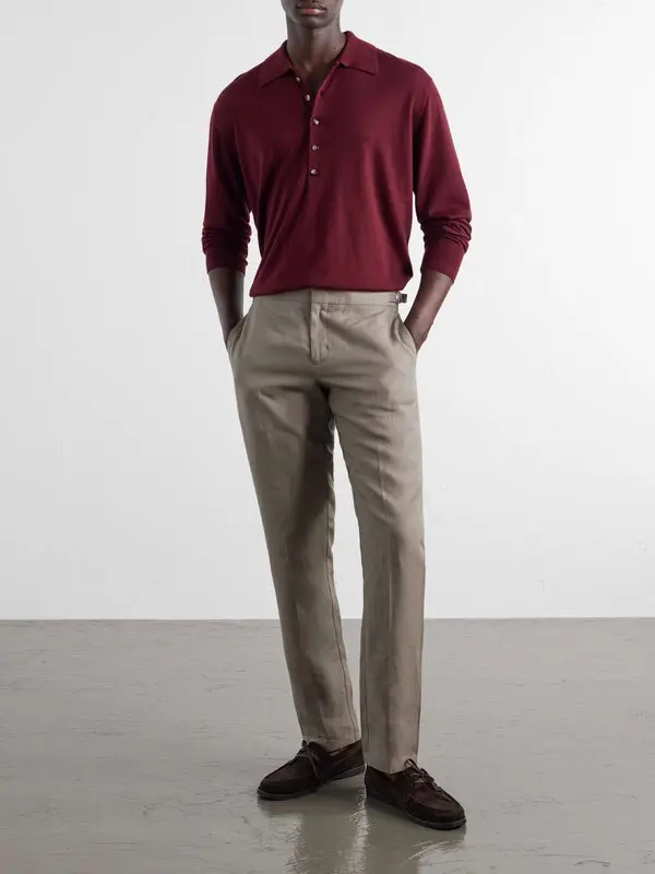 Orlebar Brown Griffon Straight-leg Linen Trousers