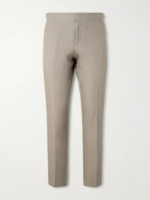 Orlebar Brown Griffon Straight-leg Linen Trousers