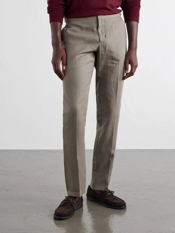 Orlebar Brown Griffon Straight-leg Linen Trousers