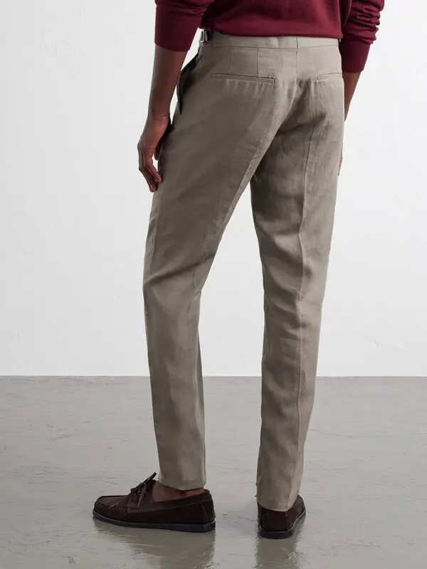 Orlebar Brown Griffon Straight-leg Linen Trousers