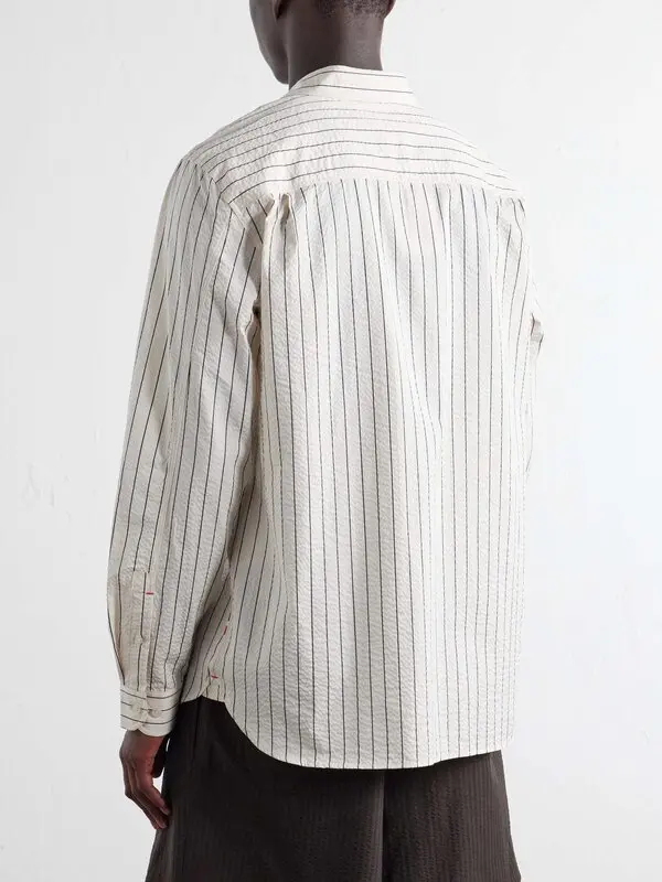 Orlebar Brown Justin Striped Cotton-seersucker Shirt