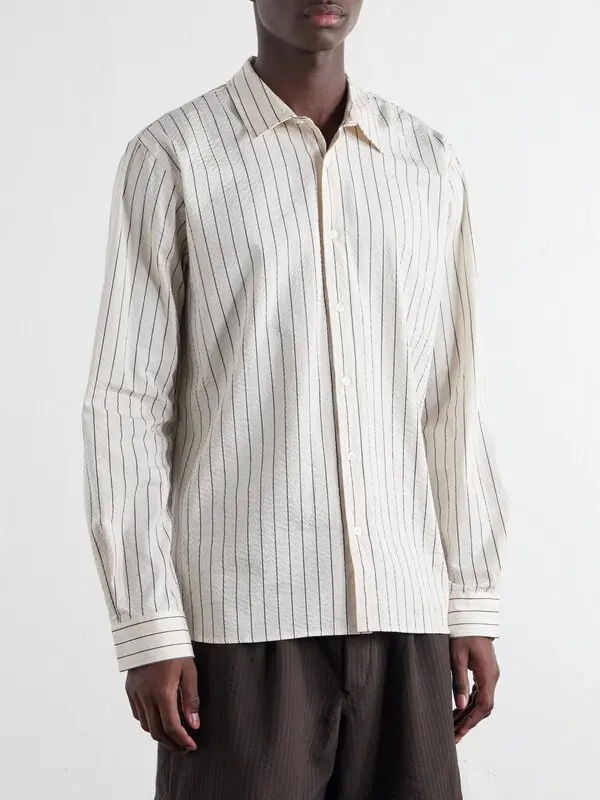 Orlebar Brown Justin Striped Cotton-seersucker Shirt