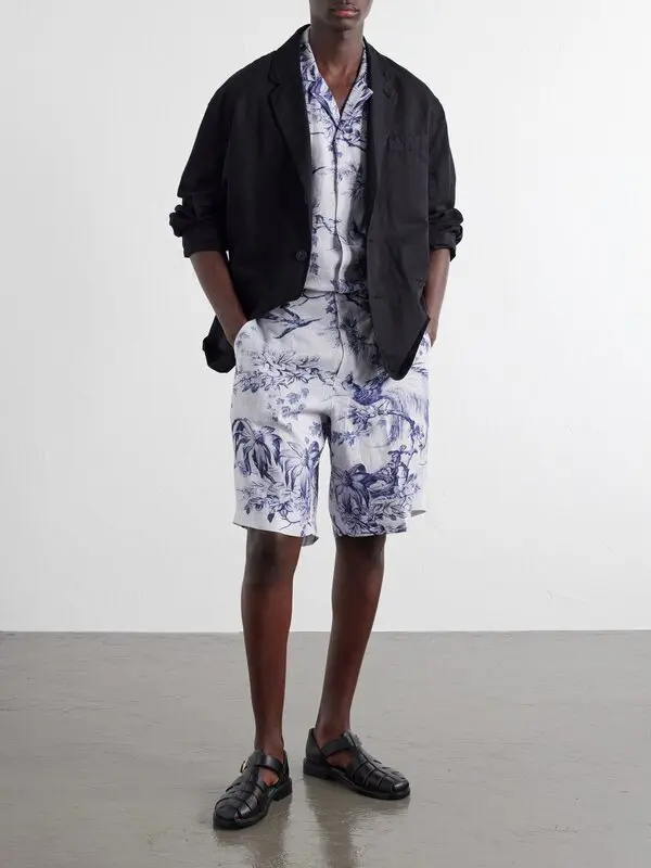 Orlebar Brown Laurent Straight-leg Linen Shorts