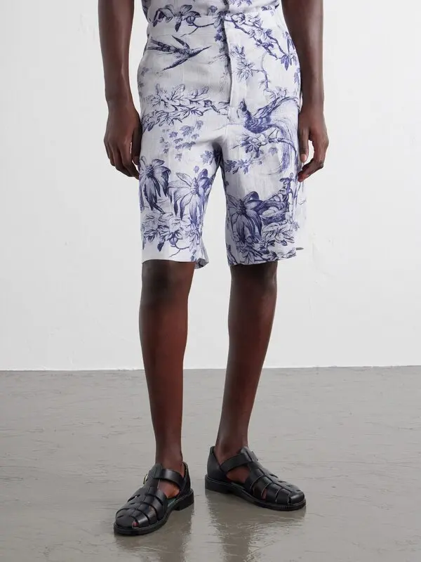 Orlebar Brown Laurent Straight-leg Linen Shorts