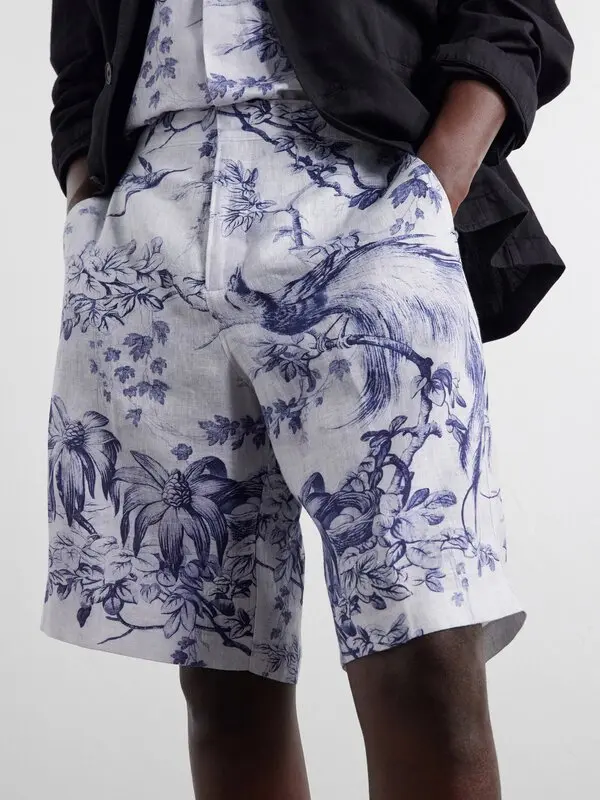 Orlebar Brown Laurent Straight-leg Linen Shorts