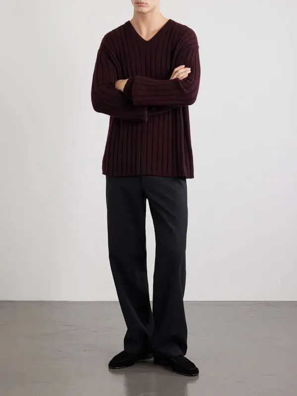 THE ROW Ramil Straight-leg Wool Trousers