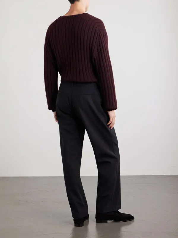 THE ROW Ramil Straight-leg Wool Trousers