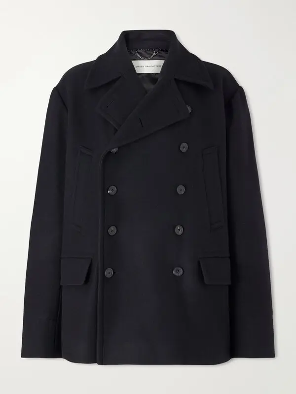 Dries Van Noten Double-breasted Wool-blend Coat