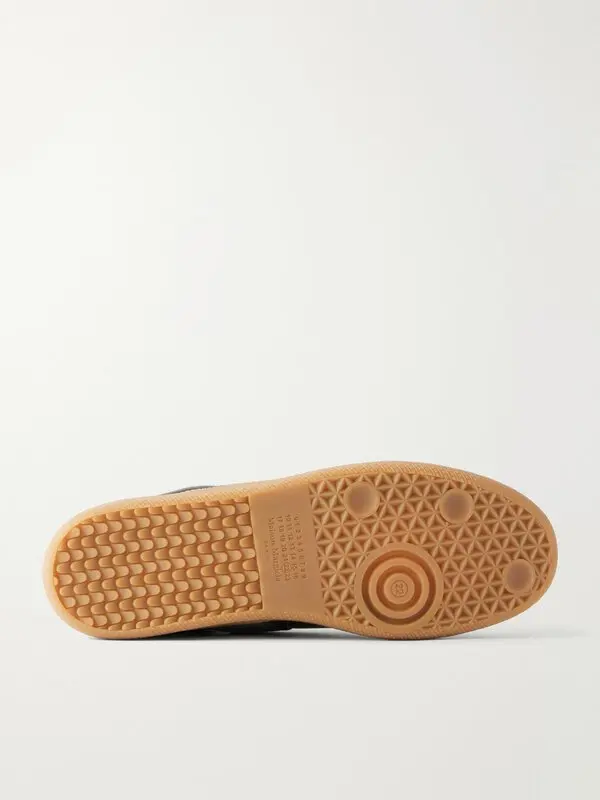 MAISON MARGIELA Replica Suede-trimmed Leather Sneakers - Green
