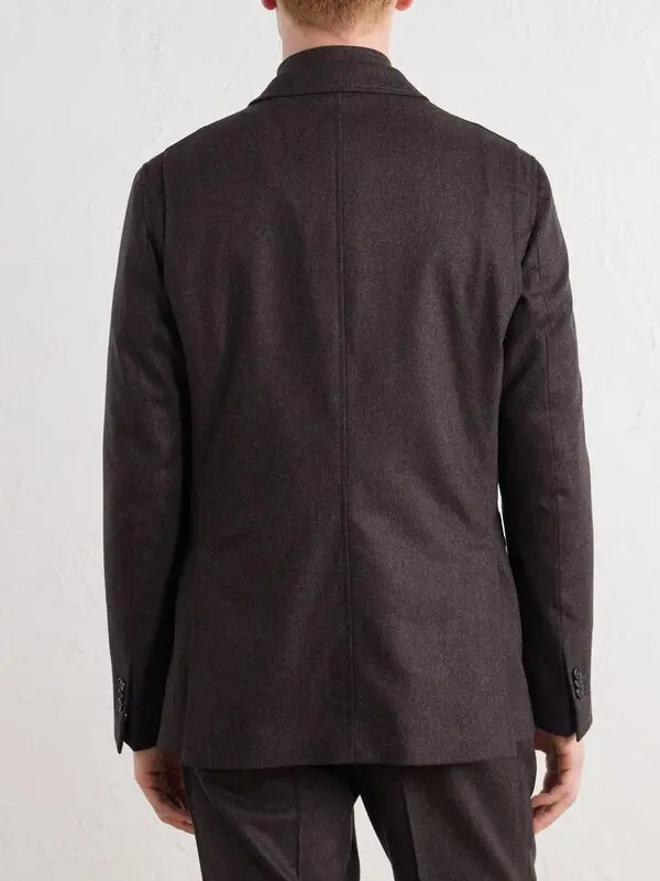 SLOWEAR Wool-blend Flannel Suit Jacket