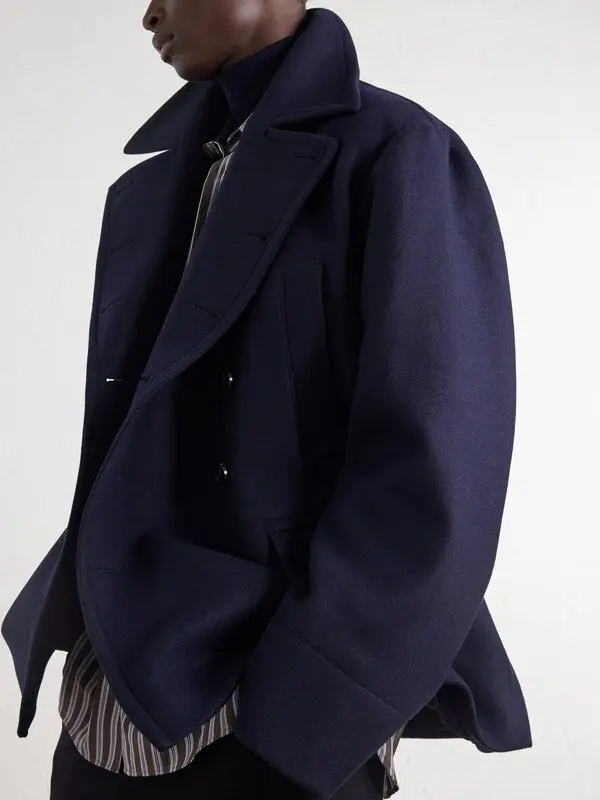 Dries Van Noten Double-breasted Wool-blend Coat