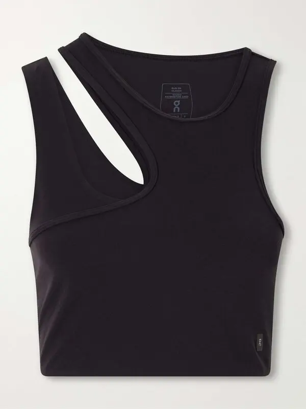 On Studio Asymmetric Sensetec™ Sports Bra - Black