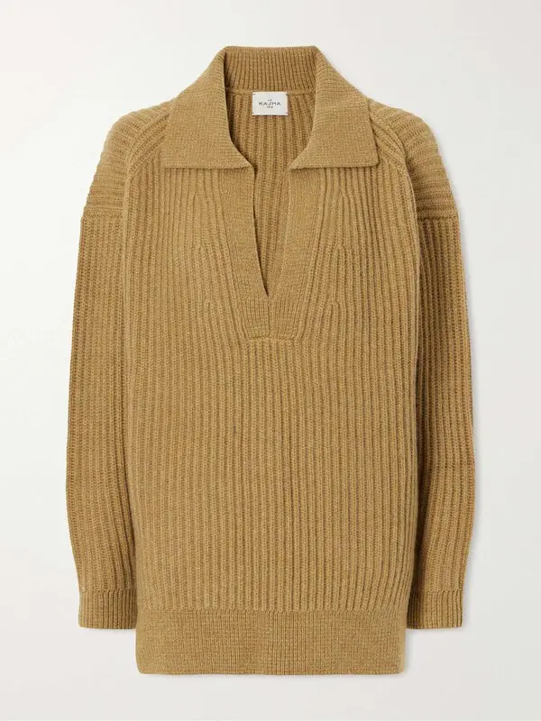 Le Kasha Malte Ribbed Cashmere Sweater