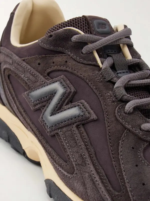 NEW BALANCE Auralee 240 Suede And Nubuck Sneakers