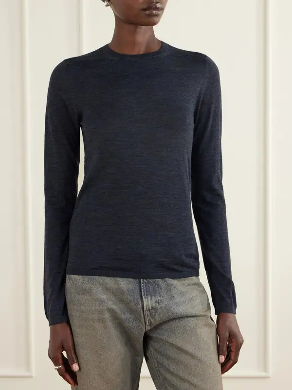 Veronica De Piante Joey Merino Wool Sweater - Blue