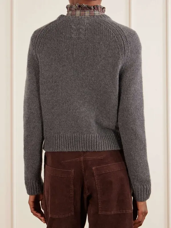 NILI LOTAN Laurel Cashmere And Wool-blend Sweater
