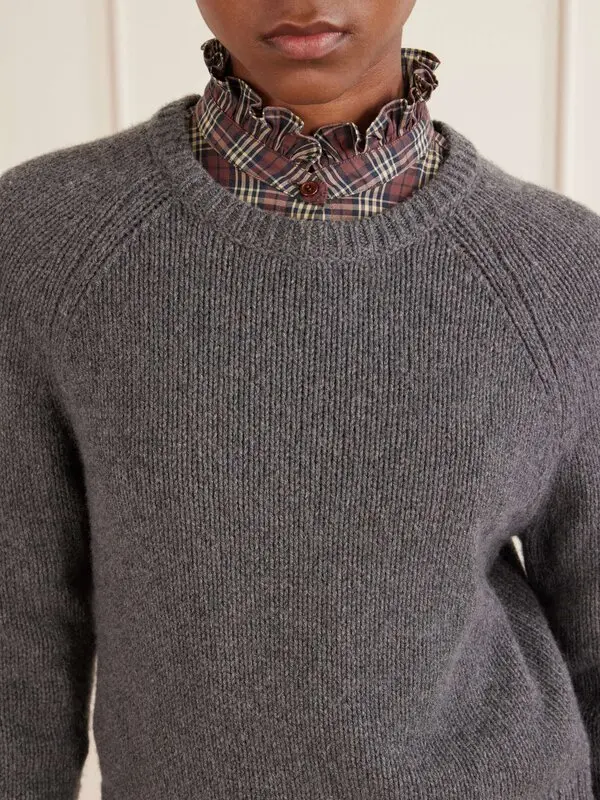 NILI LOTAN Laurel Cashmere And Wool-blend Sweater