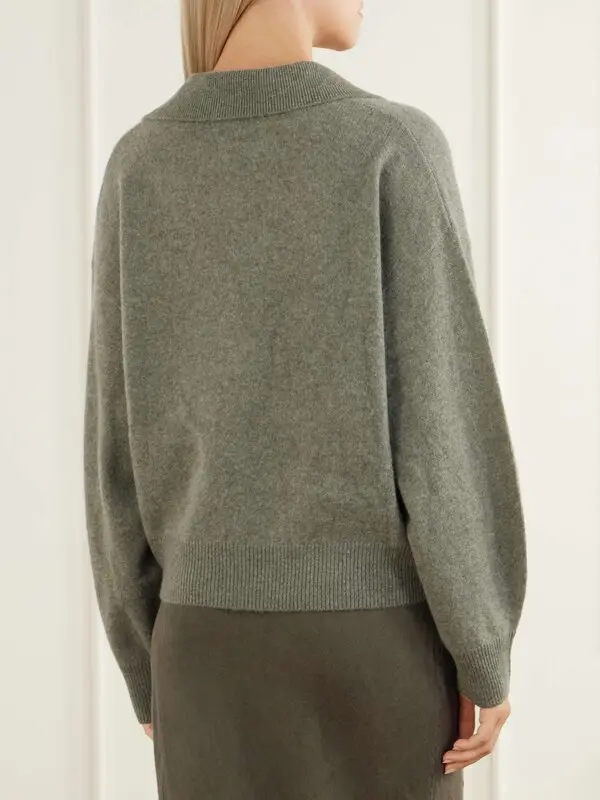 Le Kasha Jacksob Cropped Cashmere Sweater