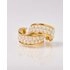 La Lune Vintage Double Strand Pearl Hoop Earrings