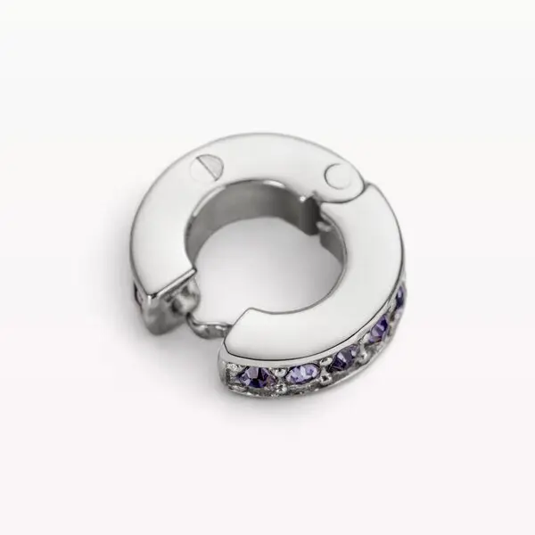 La Lune February Amethyst Birthstone Clip-on Galaxy Charm