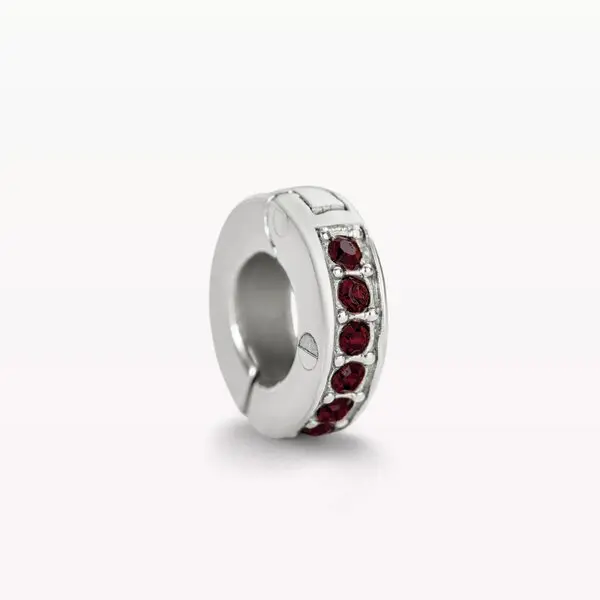 La Lune January Garnet Birthstone Clip-on Galaxy Charm